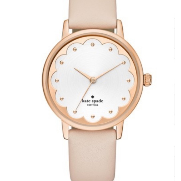 kate spade | Accessories | Kate Spade Womens Metro Pink Leather Watch ...